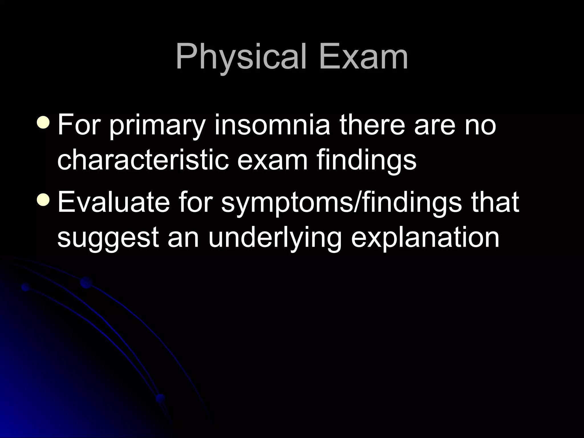 Insomnia Presentation | PPT
