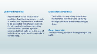 Insomnia | PPTX