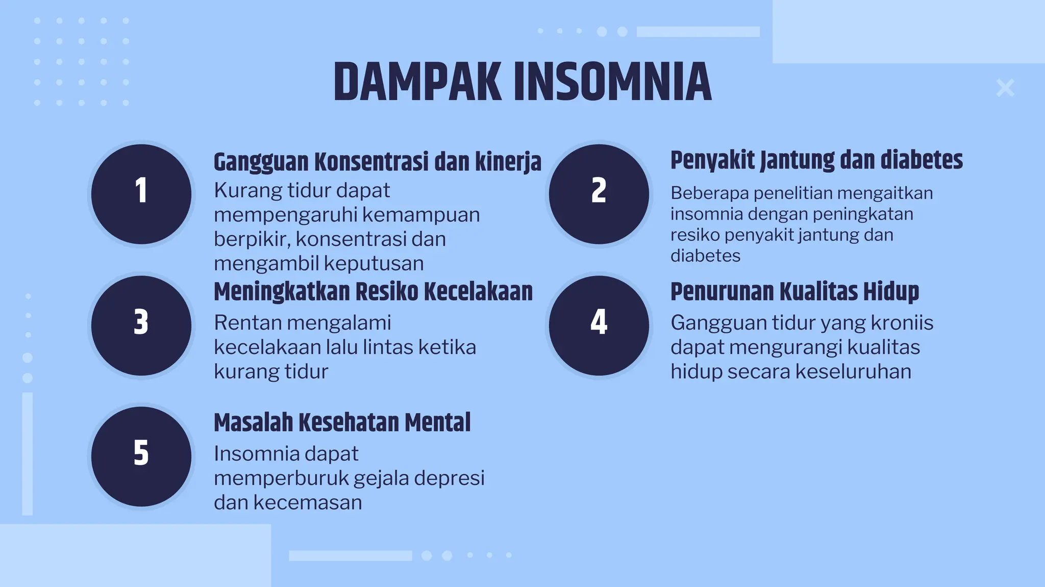Insomnia : Penyebab, Dampak, dan Penanganannya | PPT