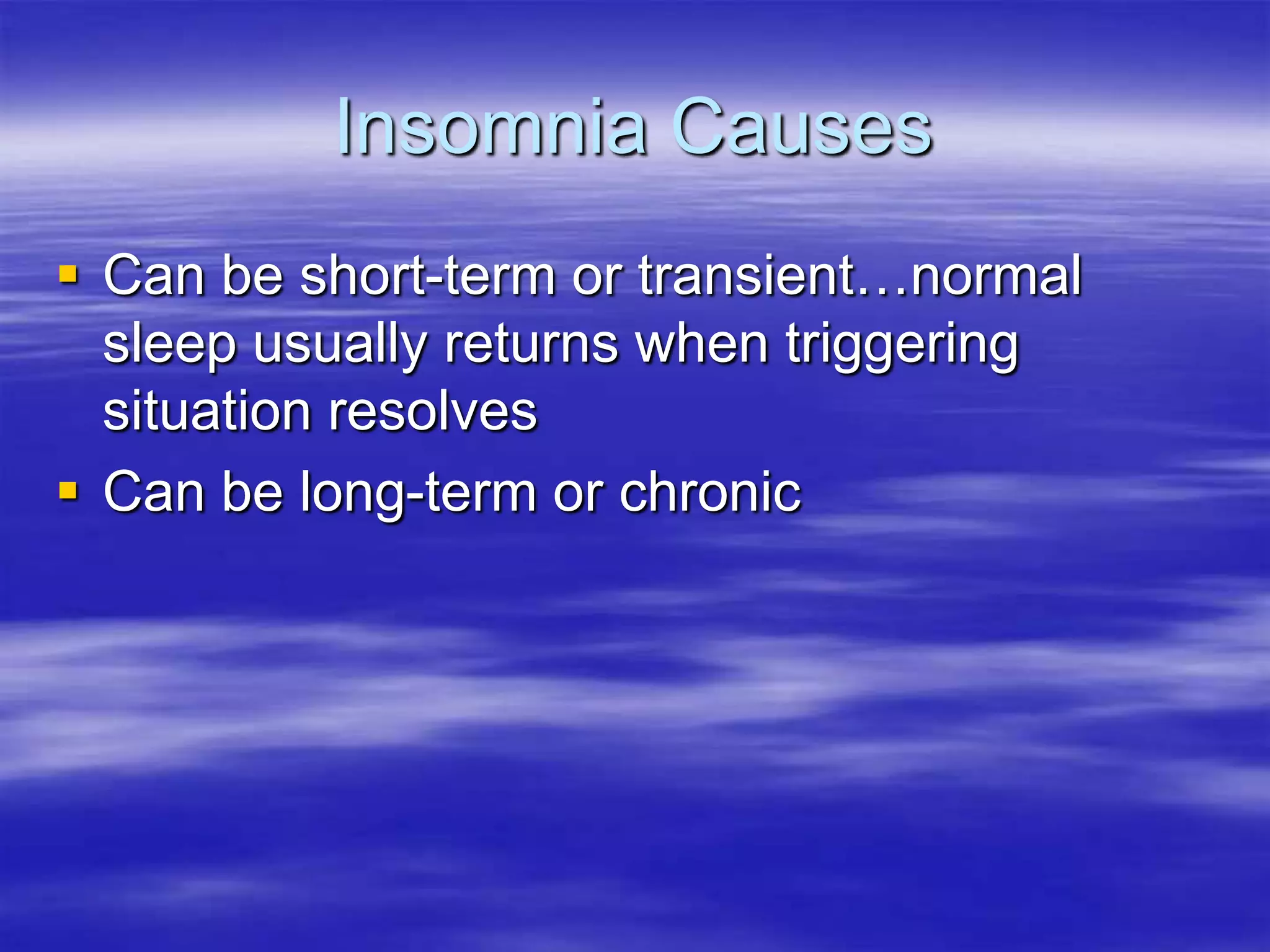 Insomnia Causes | PPT