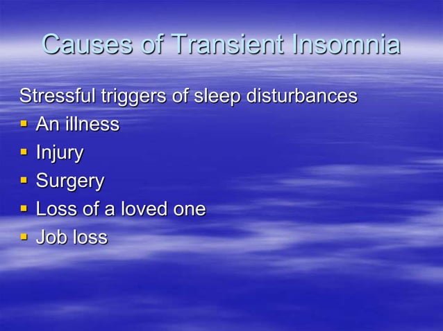 Insomnia Causes | PPTX