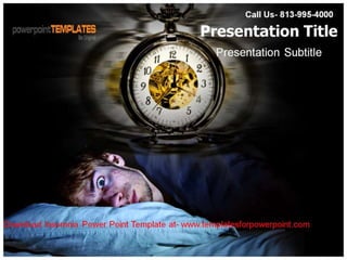Insomnia Powerpoint Template | PPT
