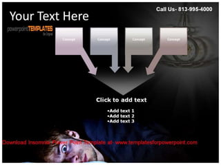 Insomnia Powerpoint Template | PPT