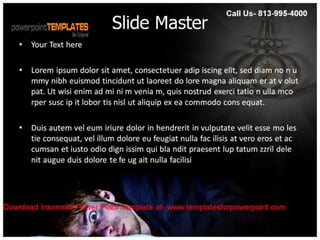 Insomnia Powerpoint Template | PPTX