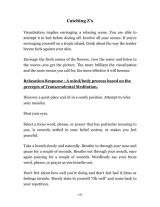 Insomnia treatment | PDF | Holistic Health | Alternative Medicine