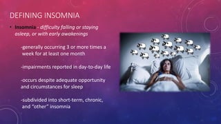 The Holistic Approach to Insomnia | PPT