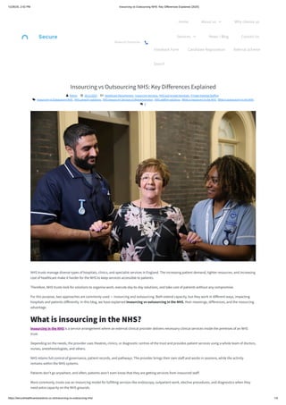 Insourcing vs Outsourcing NHS: Key Differences Explained 2025 | PDF