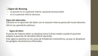 Inspección, auscultación, palpación y percusión de abdomen | PPTX