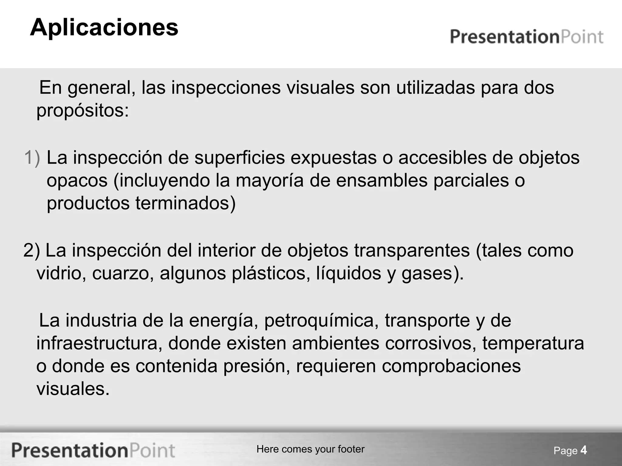 Inspeccion visual | PPTX
