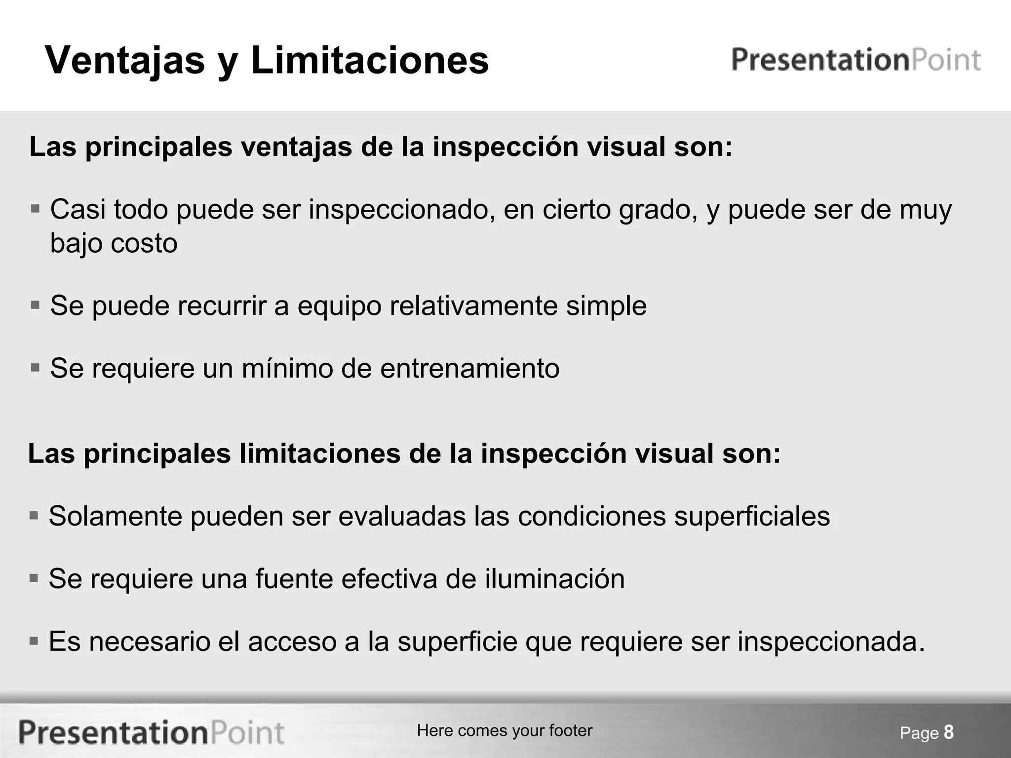 Inspeccion visual | PPTX