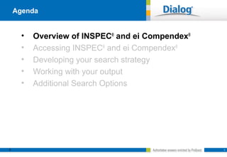 INSPEC for Electrical and Mechanical arts | PPT