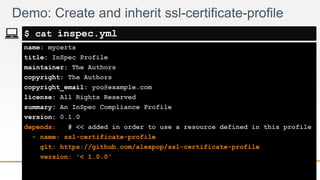 Introduction to InSpec and 1.0 release update | PPT