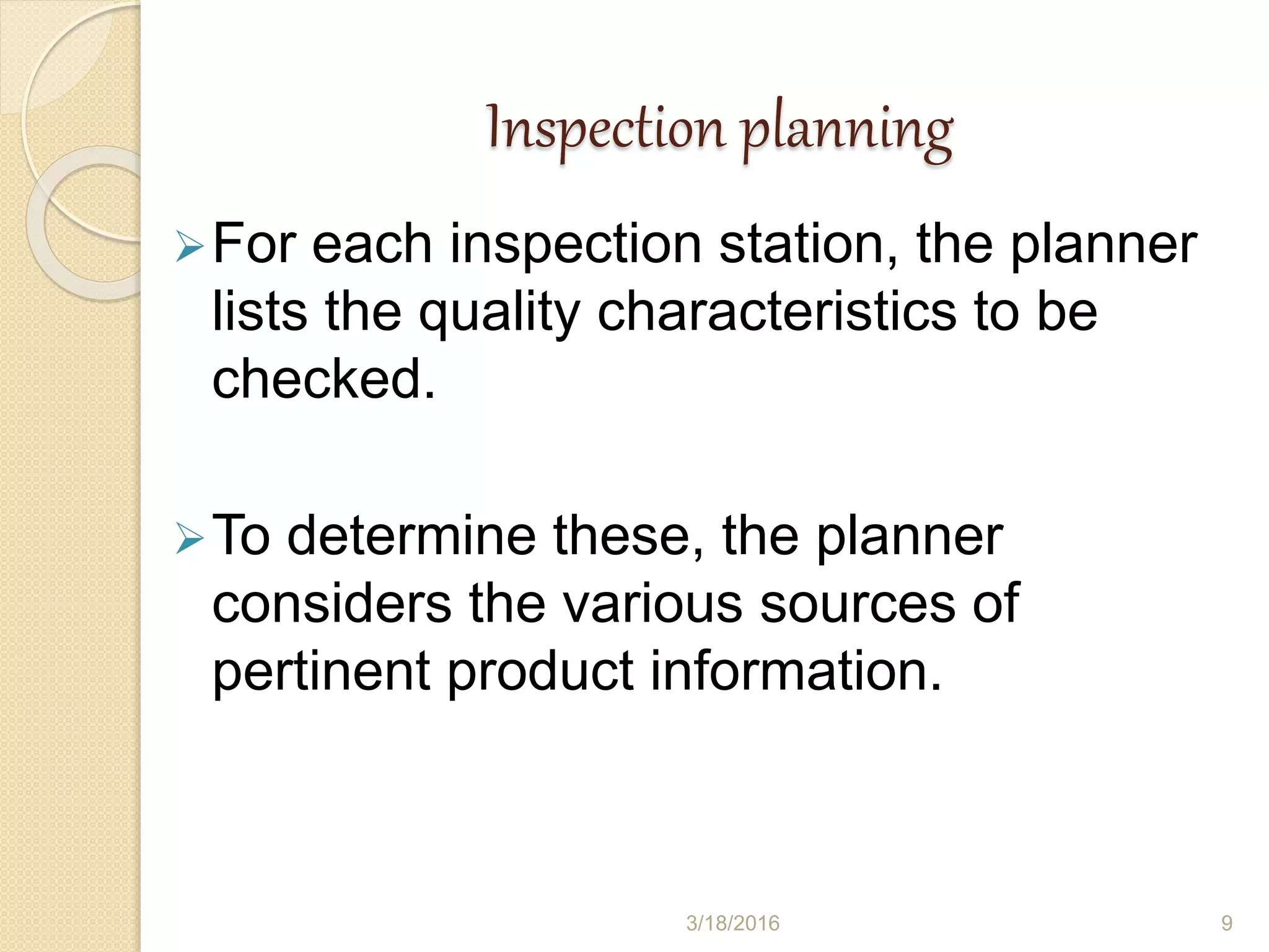 Inspection,TEST AND MEASUREMENT | PPT