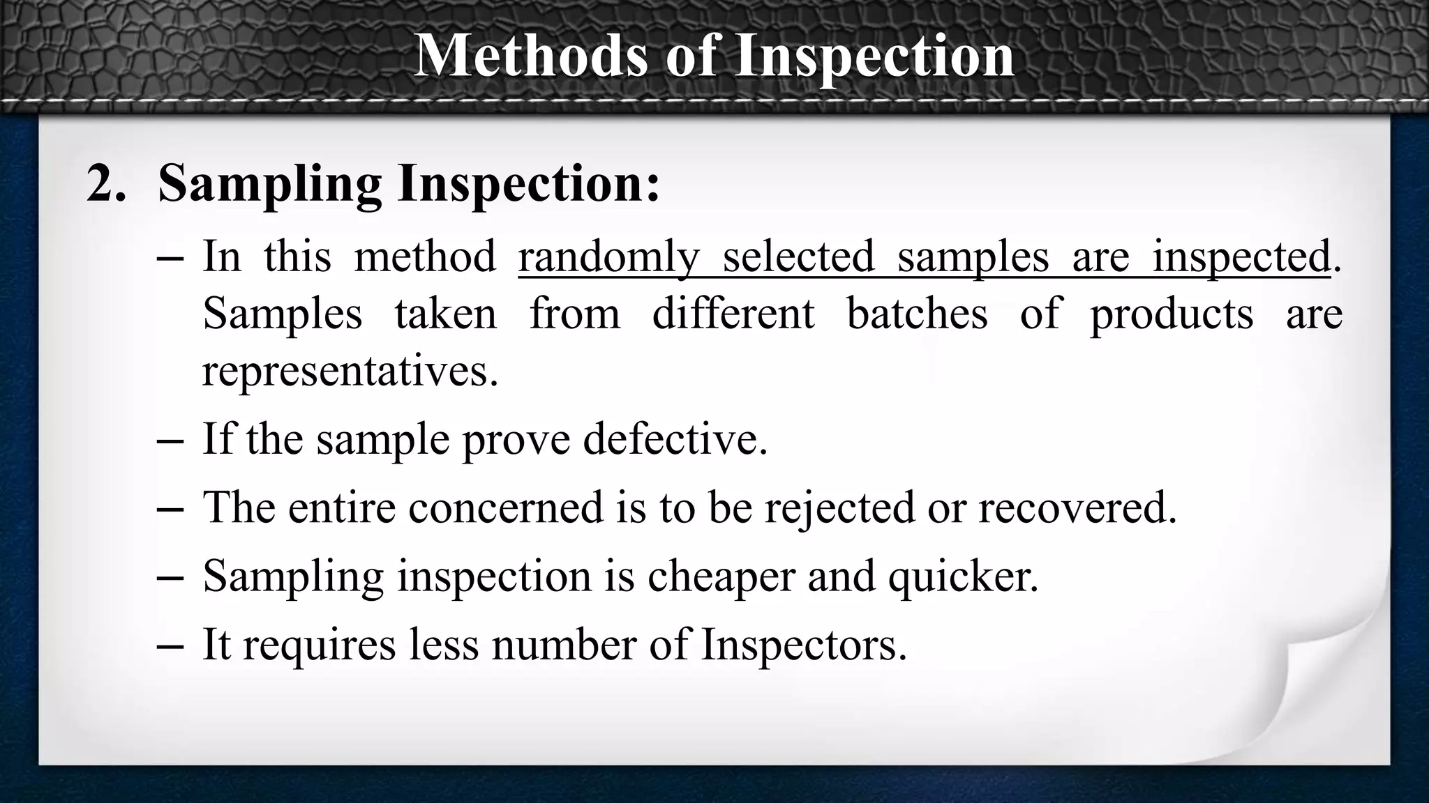 Inspection | PPTX