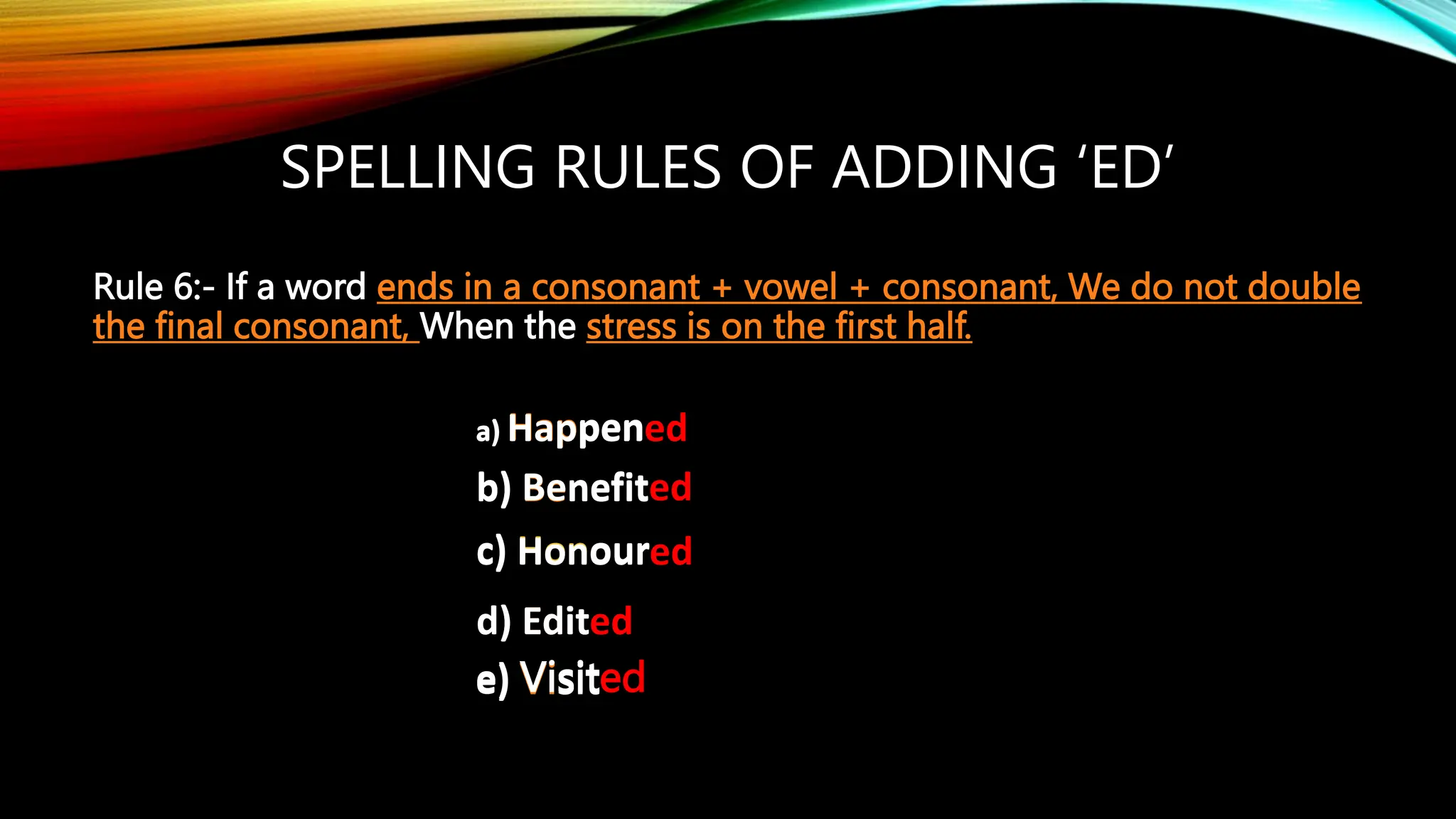Prefix - suffix through rule of adding 'ed'.pptx