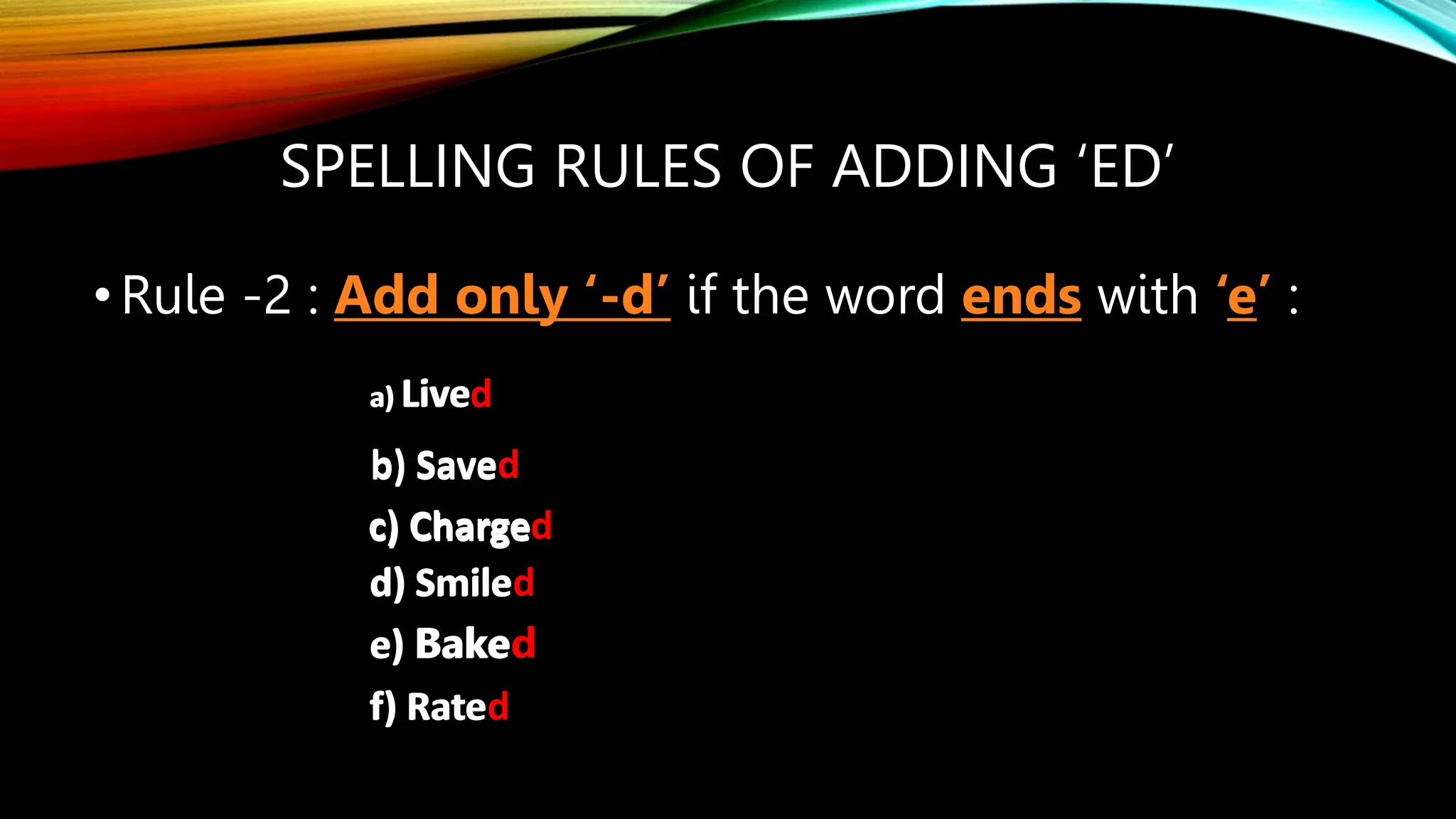 Prefix - suffix through rule of adding 'ed'.pptx