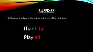 Prefix - suffix through rule of adding 'ed'.pptx