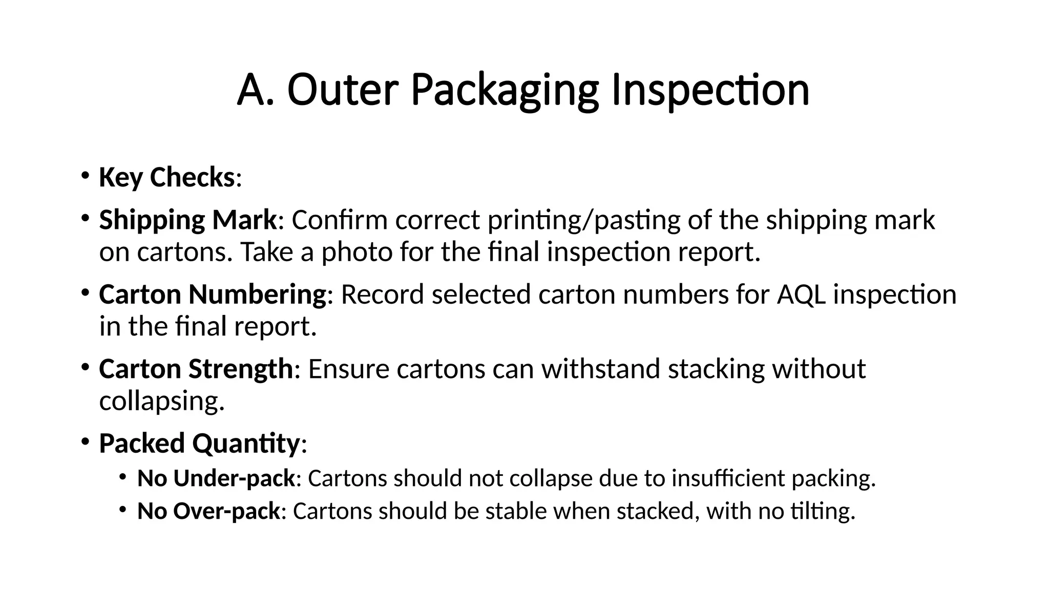 Inspection standard procedures for .pptx