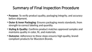 Inspection standard procedures for .pptx