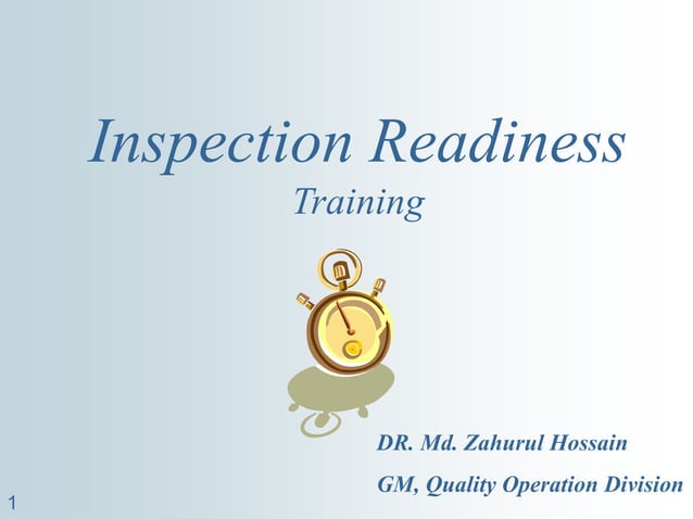 inspection-readiness for Pharmaceuticals | PPT