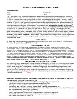 Inspection agreement | PDF