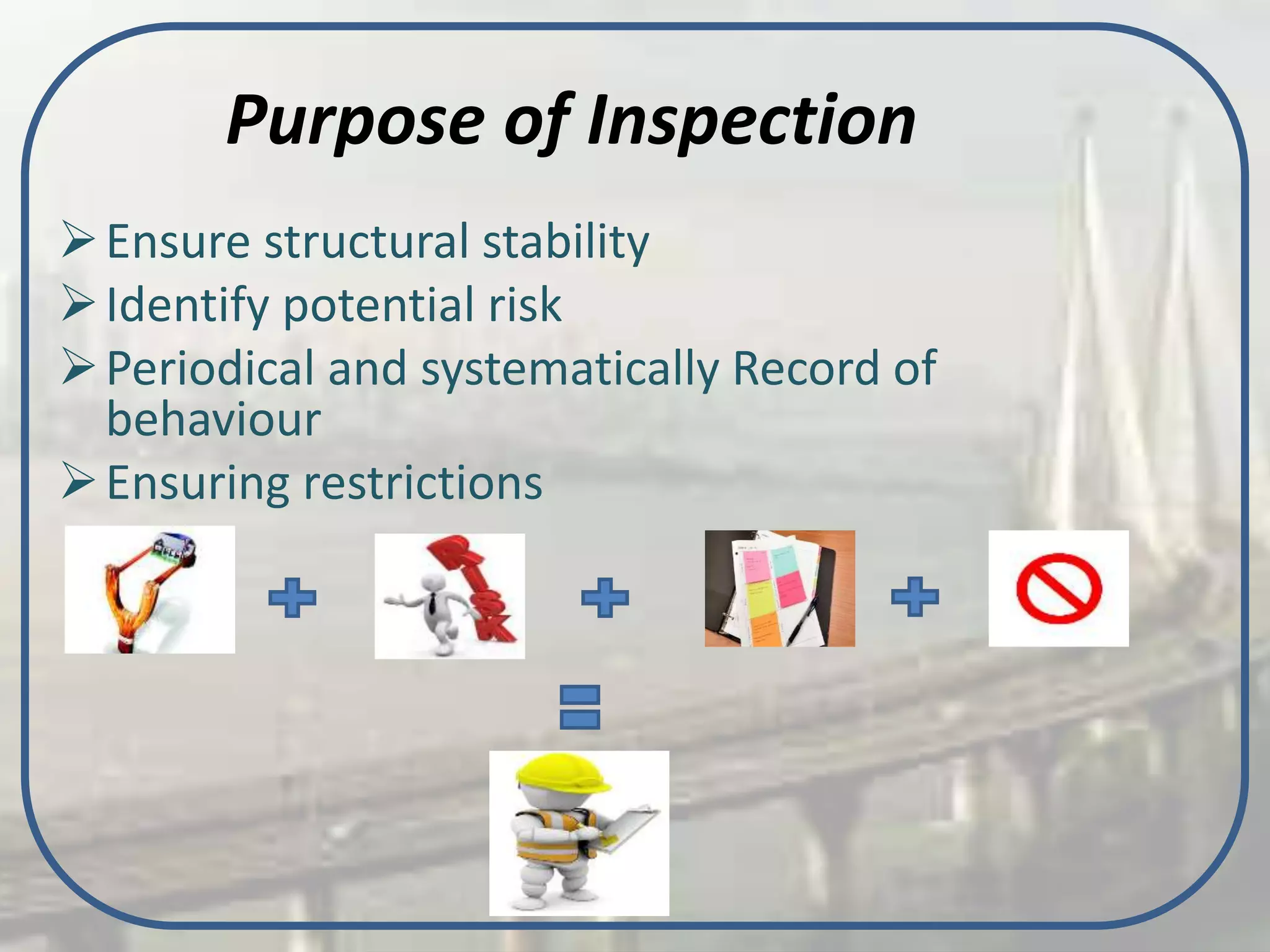 Inspection and maintenance of bridges In India | PPTX