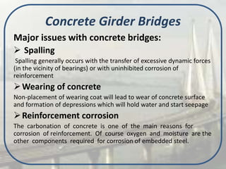 Inspection and maintenance of bridges In India | PPTX