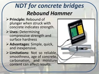 Inspection and maintenance of bridges In India | PPTX