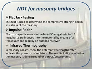 Inspection and maintenance of bridges In India | PPTX