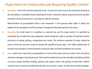 Inspection and Quality Control in Construction Management | PPTX
