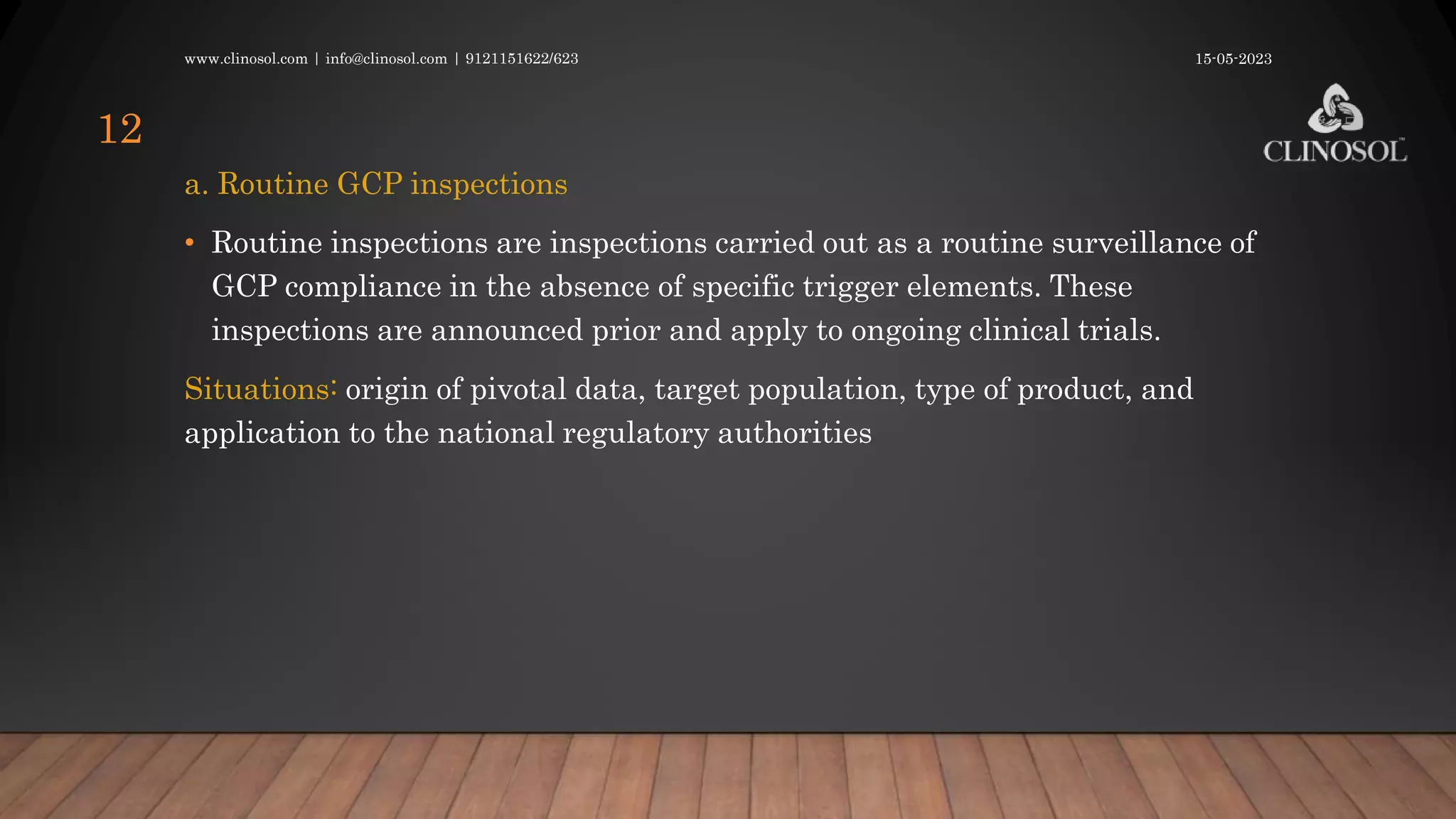 Inspection Findings in Clinical Trials | PPTX