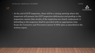 Inspection Findings in Clinical Trials | PPTX