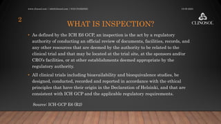 Inspection Findings in Clinical Trials | PPTX