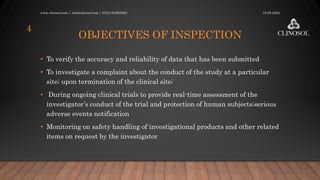 Inspection Findings in Clinical Trials | PPTX