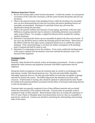 Septic tank inspection guide | PDF