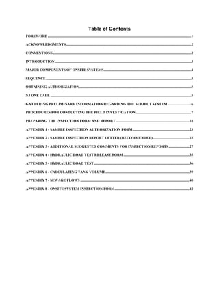 Septic tank inspection guide | PDF