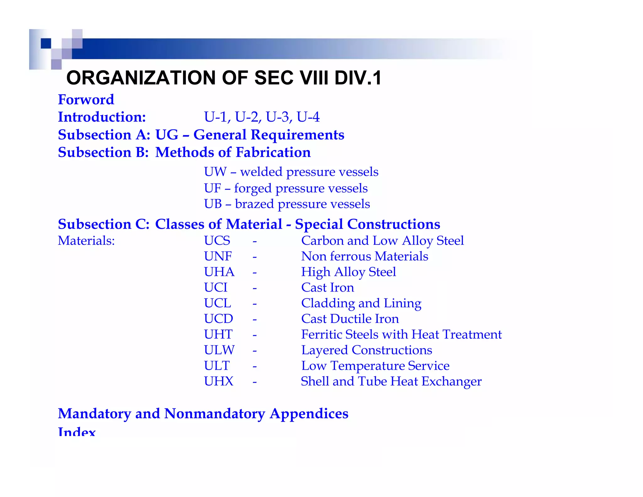 Inspection of Pressure Vessels as per ASME Sec VIII Division -1 | PDF