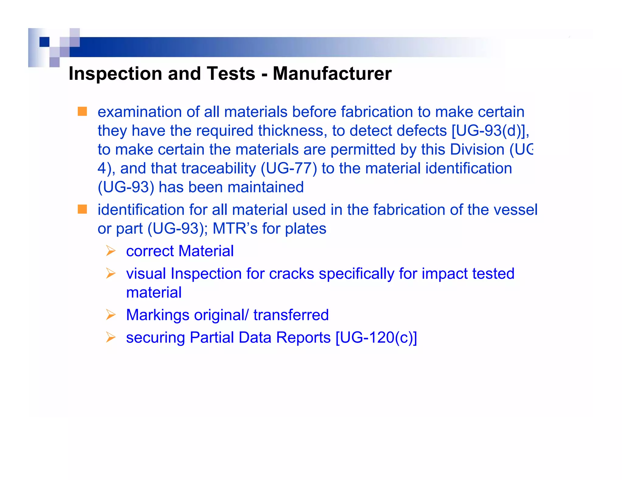 Inspection of Pressure Vessels as per ASME Sec VIII Division -1 | PDF | Business and Finance