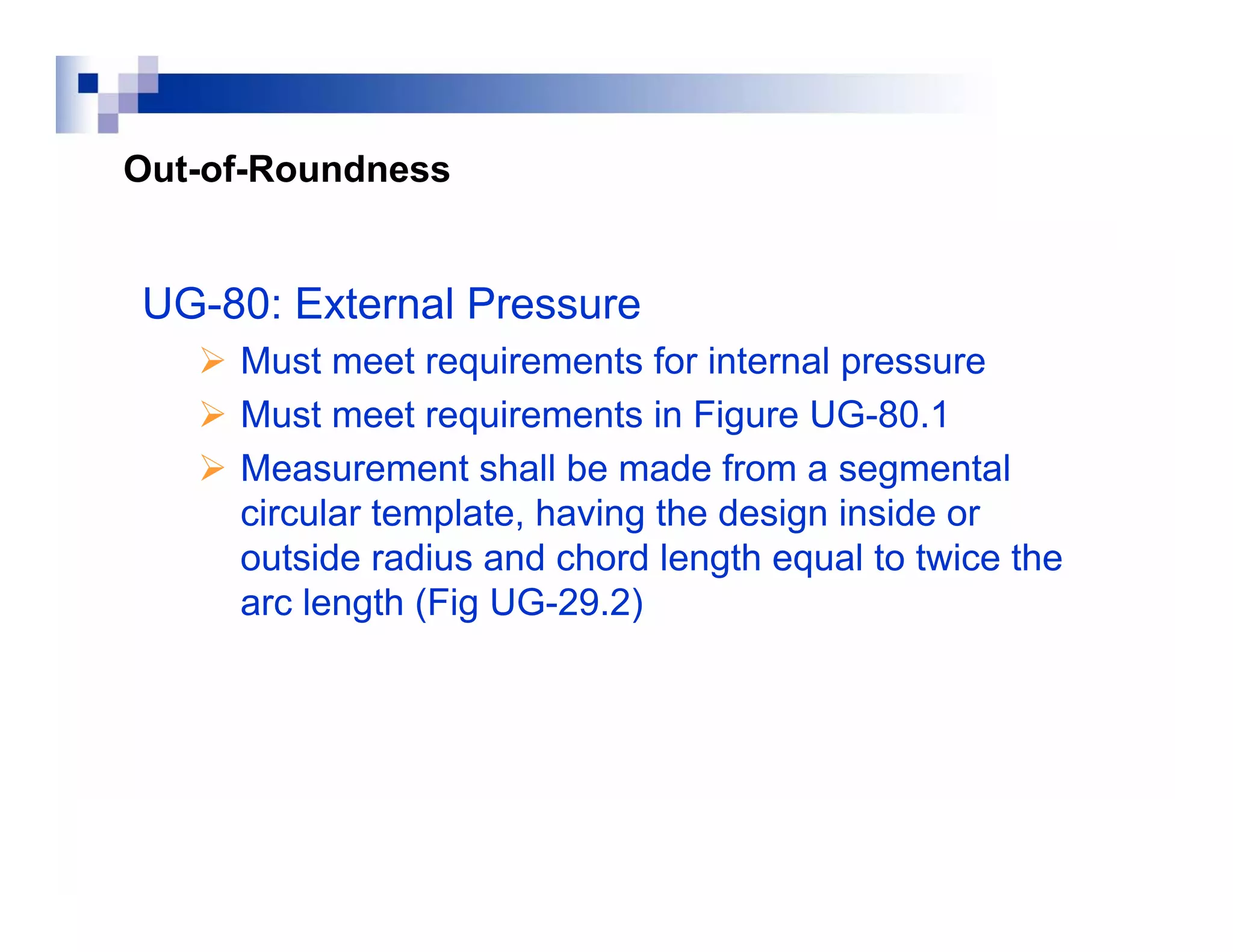 Inspection of Pressure Vessels as per ASME Sec VIII Division -1 | PDF