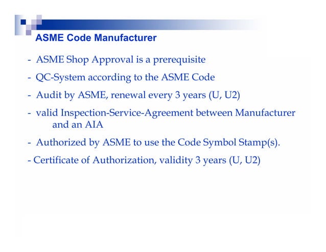 Inspection of Pressure Vessels as per ASME Sec VIII Division -1 | PDF ...
