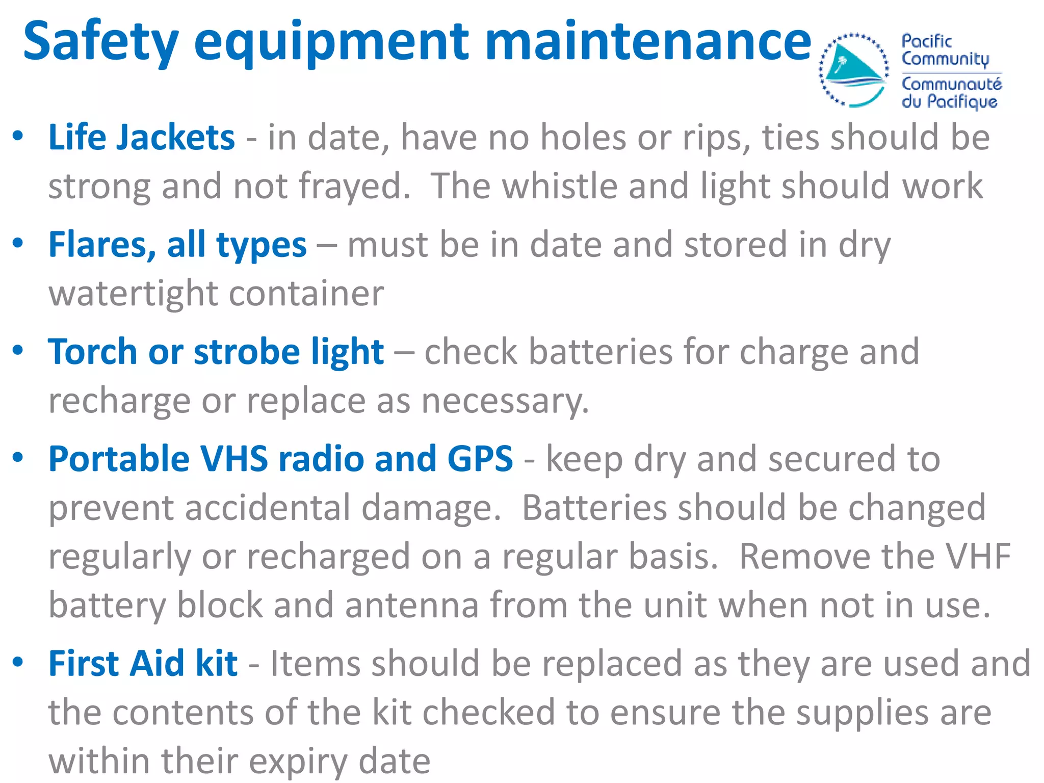 Inspections of Safety Gear | PPT