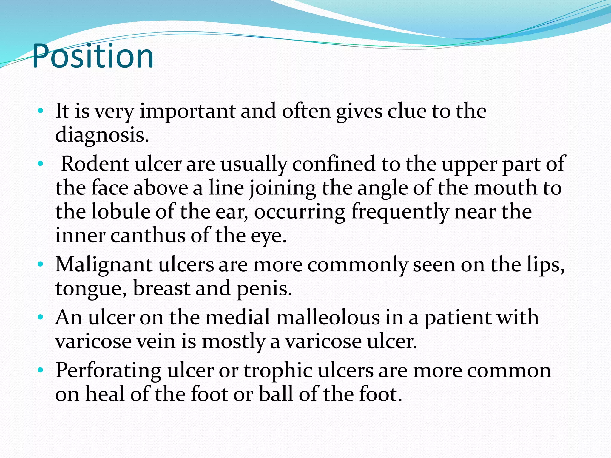 Inspection of ulcer | PPTX