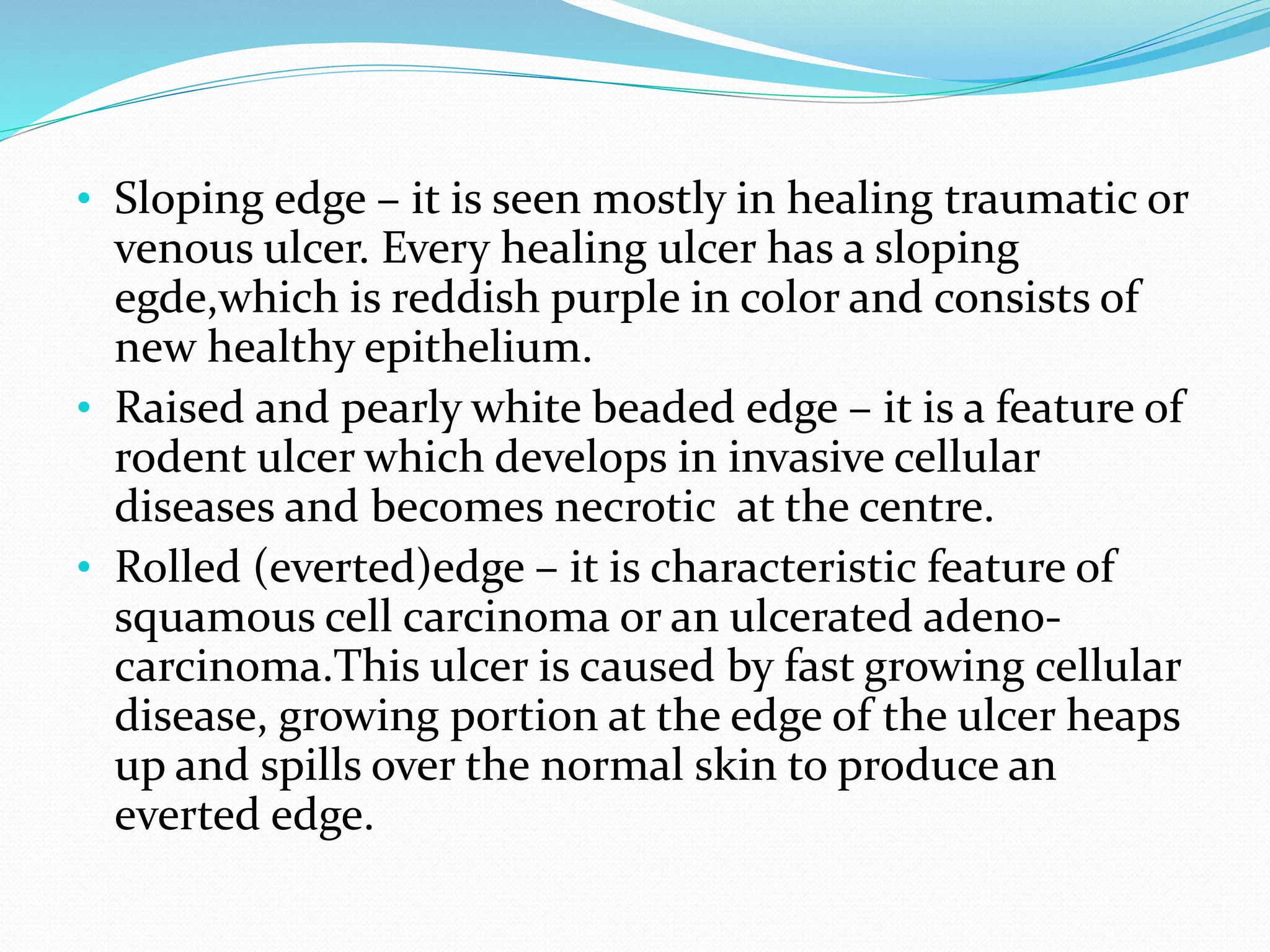 Inspection of ulcer | PPTX