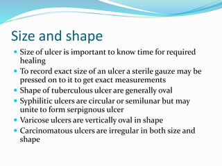 Inspection of ulcer | PPTX