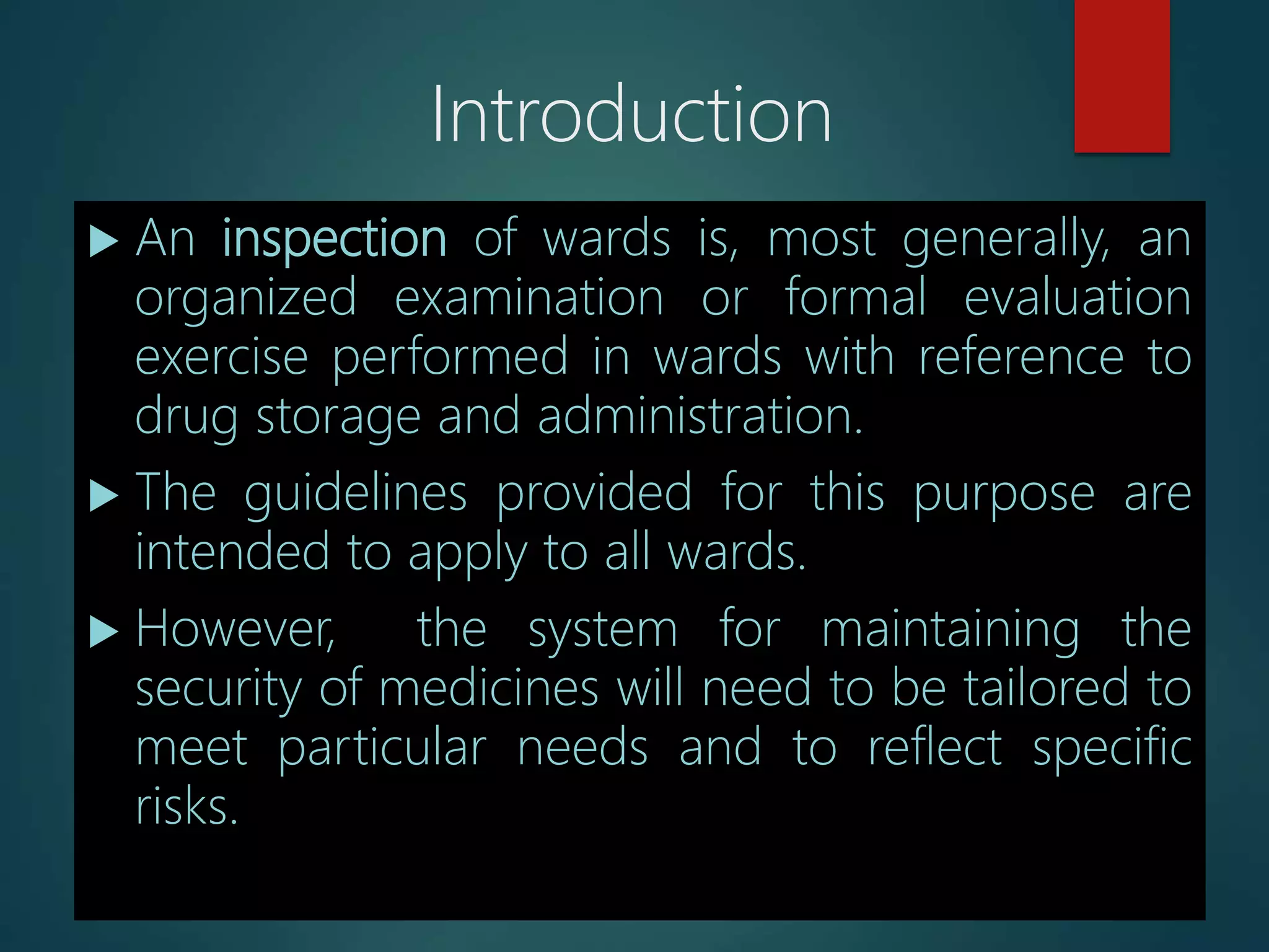 Inspection of Wards | PPTX