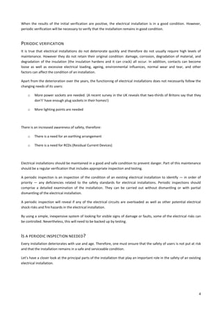 Inspection of Electrical Installations in Homes | PDF