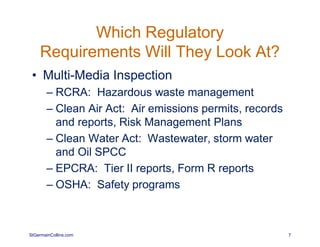 Regulatory Inspection Preparedness Training | PDF