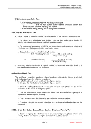 Inspection Procedure and Testing Electrical Equipment.pdf