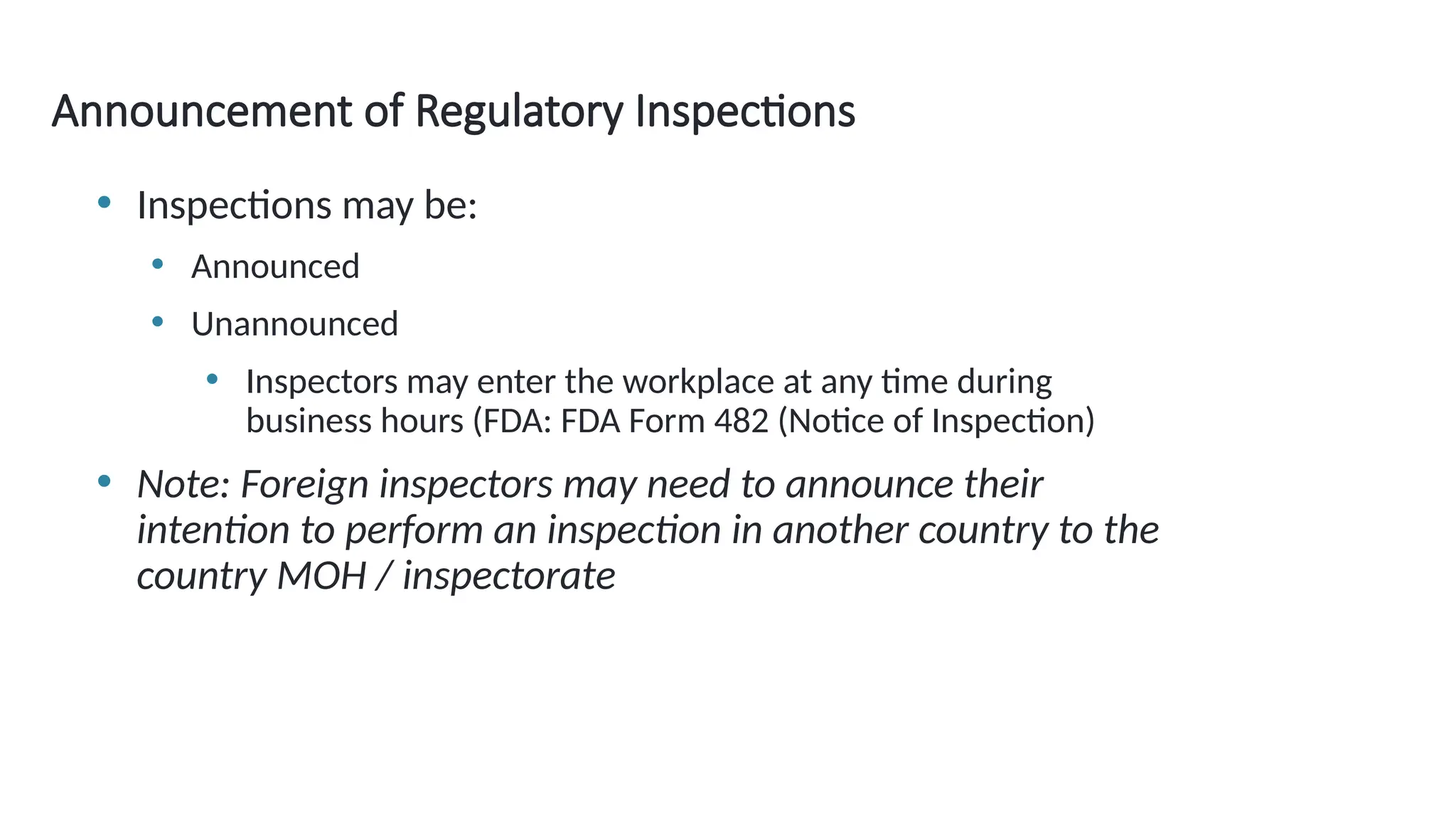 Inspection Readiness, Inspection readiness for clinical trial site..pptx