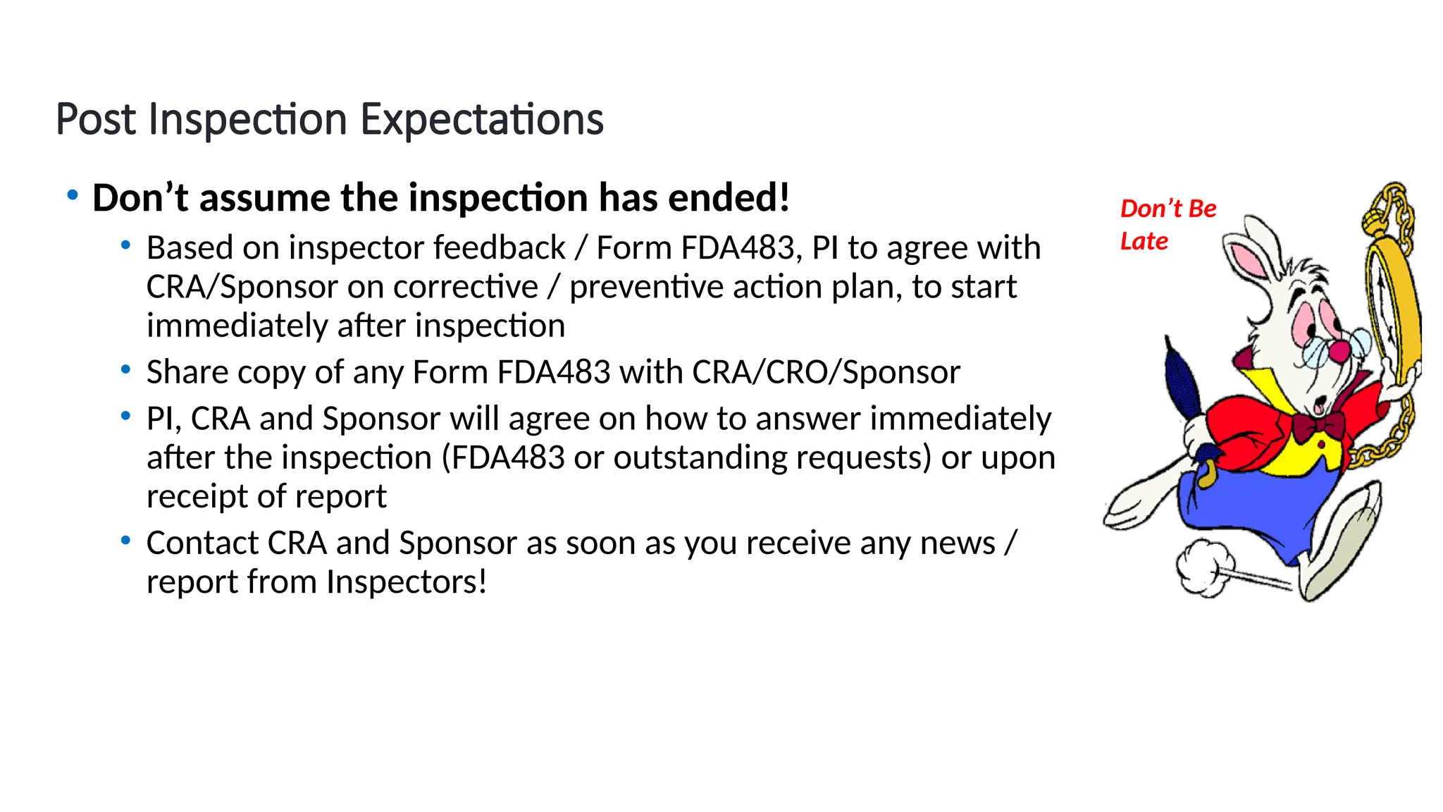 Inspection Readiness, Inspection readiness for clinical trial site..pptx